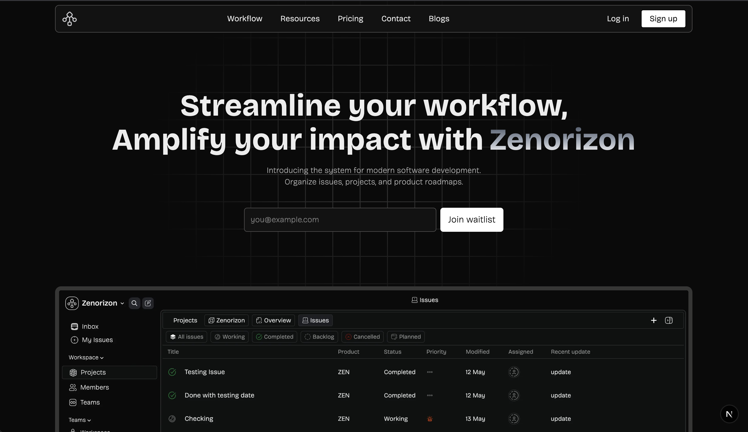 Zenorizon - Streamline your workflow, amplify your impact.